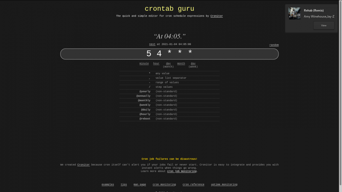 crontab guru - Descargar gratis