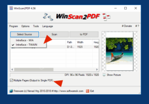 WinScan2PDF Descargar gratis
