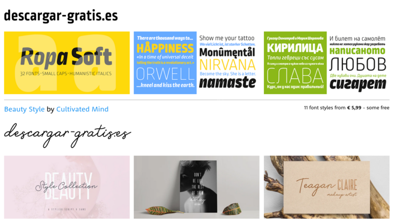 MyFonts - Descargar gratis